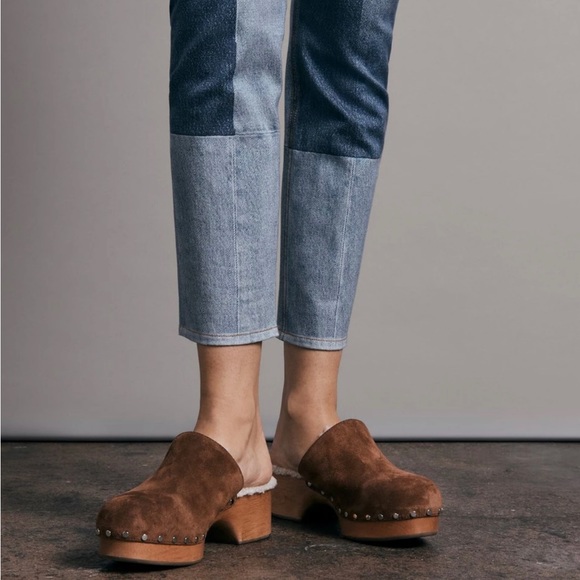 rag & bone | Shoes | Rag Bone Mara Clog Shearling Heeled Clog Chestnut ...